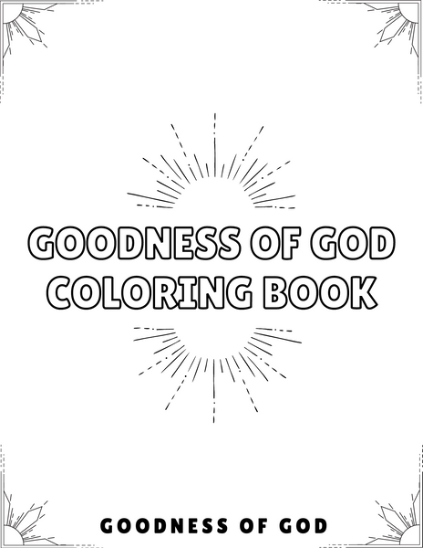 Goodness of God - Bible Verse Coloring Book (Digital Download) – In His ...